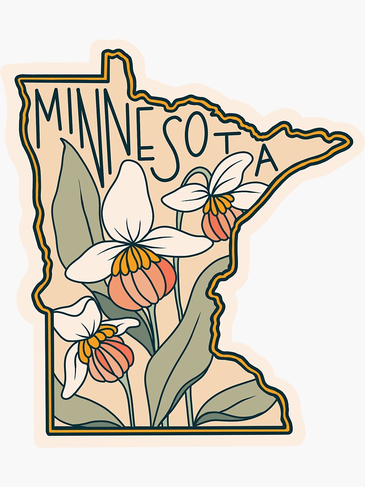 "Minnesota State Flower Lady Slipper" Sticker for Sale by jordannic ...