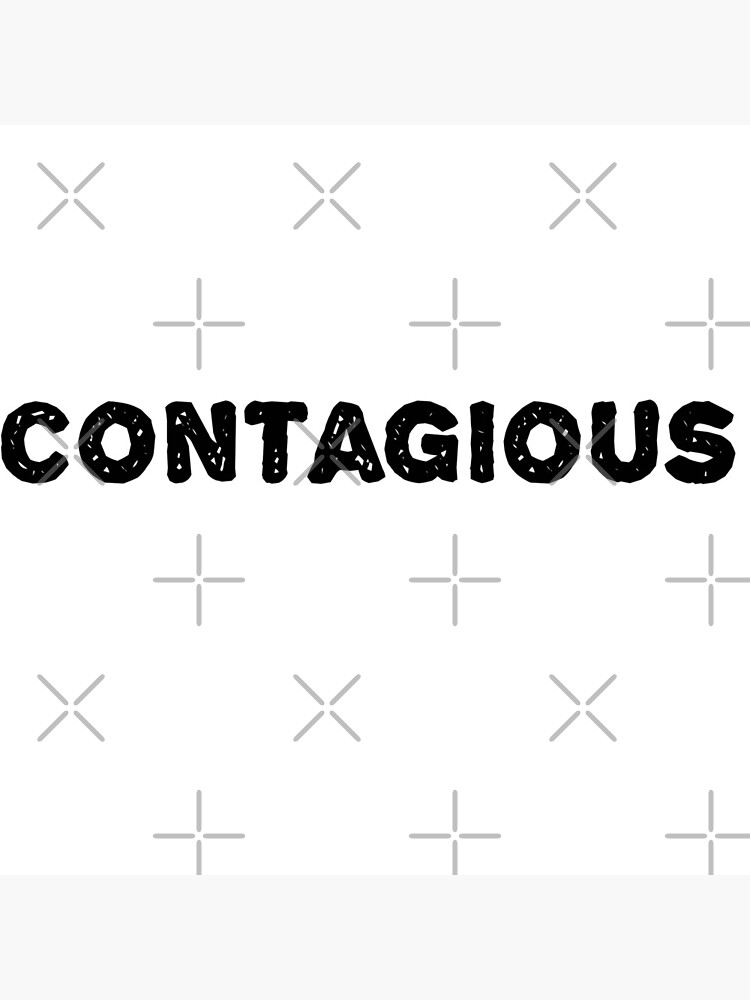 "contagious t shirt logo sticker" Framed Art Print for Sale by Hamzaah ...