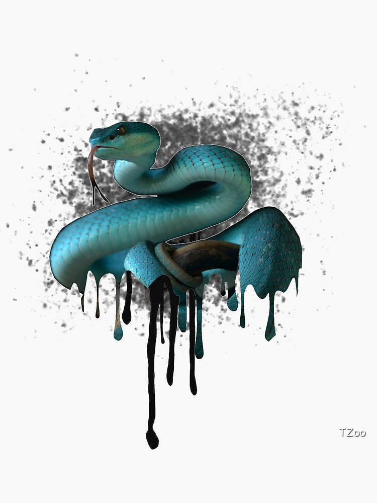 "Snake | Graffiti Style" Sticker by TZoo | Redbubble