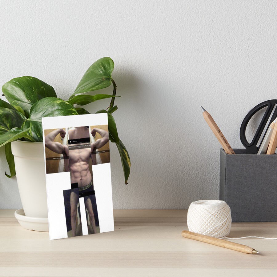 "BuffMan" Art Board Print by SquiddleInk | Redbubble