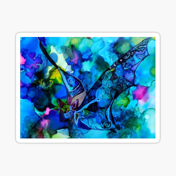 "Batty Bat" Sticker for Sale by ehunter | Redbubble