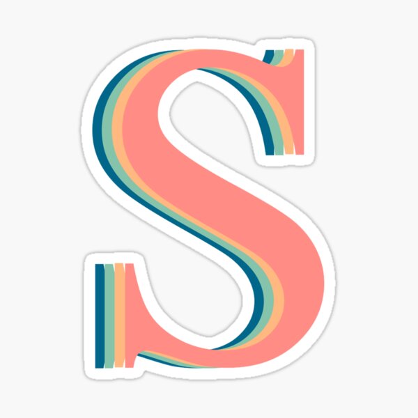 "Letter S" Sticker for Sale by alexiscall | Redbubble