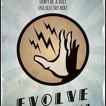 "Bioshock Plasmid Poster Electro Bolt" Photographic Print for Sale by ...