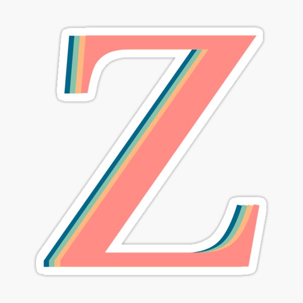"Letter Z" Sticker for Sale by alexiscall | Redbubble