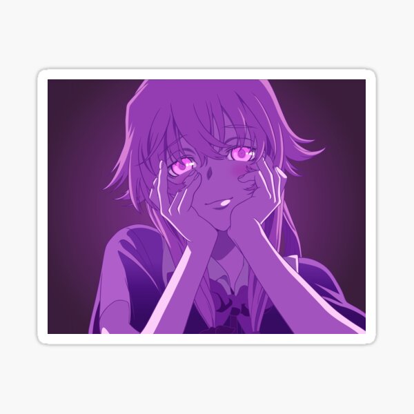 "Yuno Gasai - Mirai Nikki Future Diary" Sticker for Sale by ...