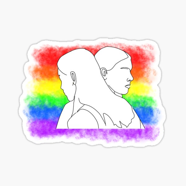 "wlw pride sticker lgbtq+" Sticker for Sale by Naty1977 | Redbubble