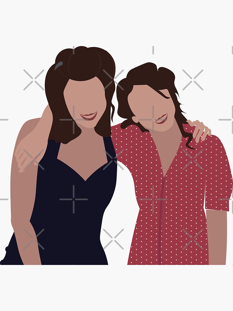 "Lorelai and Rory Dance Marathon" Sticker for Sale by s-abramson ...