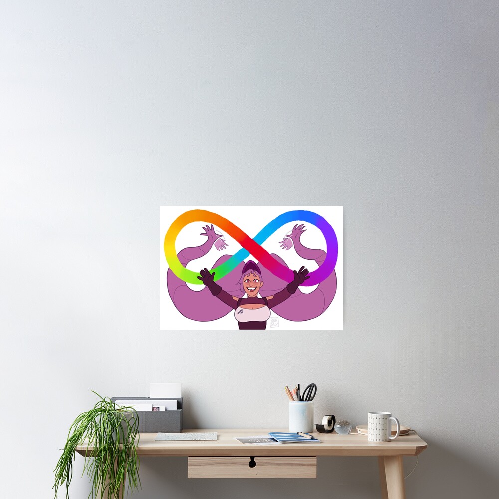 "Entrapta Autistic Pride" Poster for Sale by spaceheroes | Redbubble