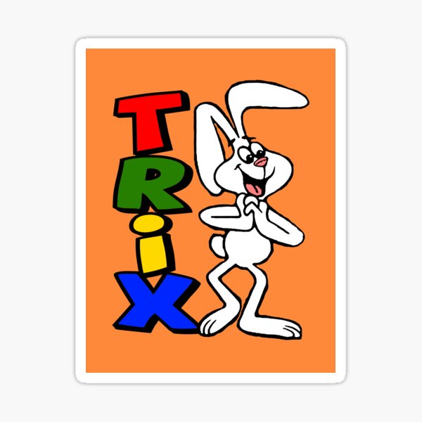 Trix Rabbit Stickers | Redbubble