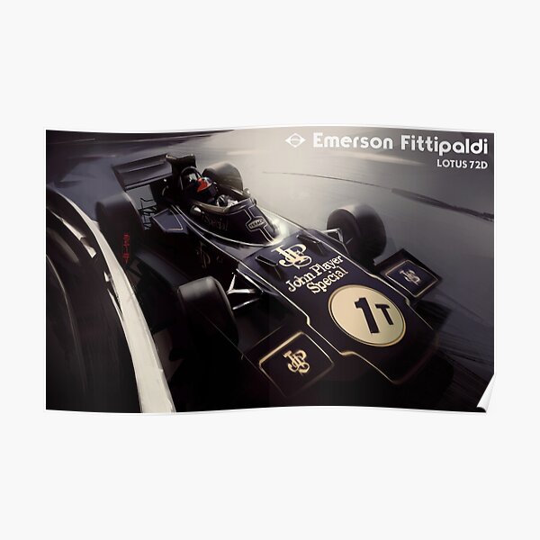 "Emerson Fittipaldi | Ver2" Poster by One-O | Redbubble