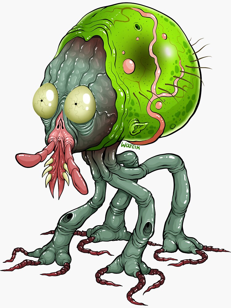 "Tick Monster" Sticker by bogleech | Redbubble