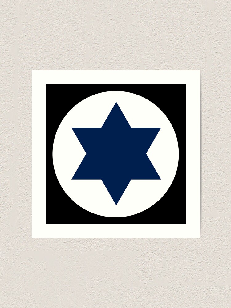 "ISRAELI AIR FORCE ROUNDEL IAF ISRAEL DEFENCE FORCES" Art Print by ...