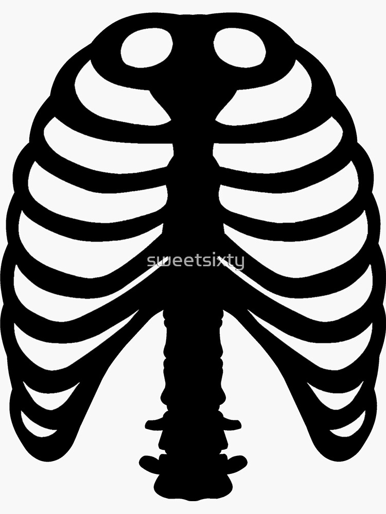 "Rib Cage" Sticker for Sale by sweetsixty | Redbubble