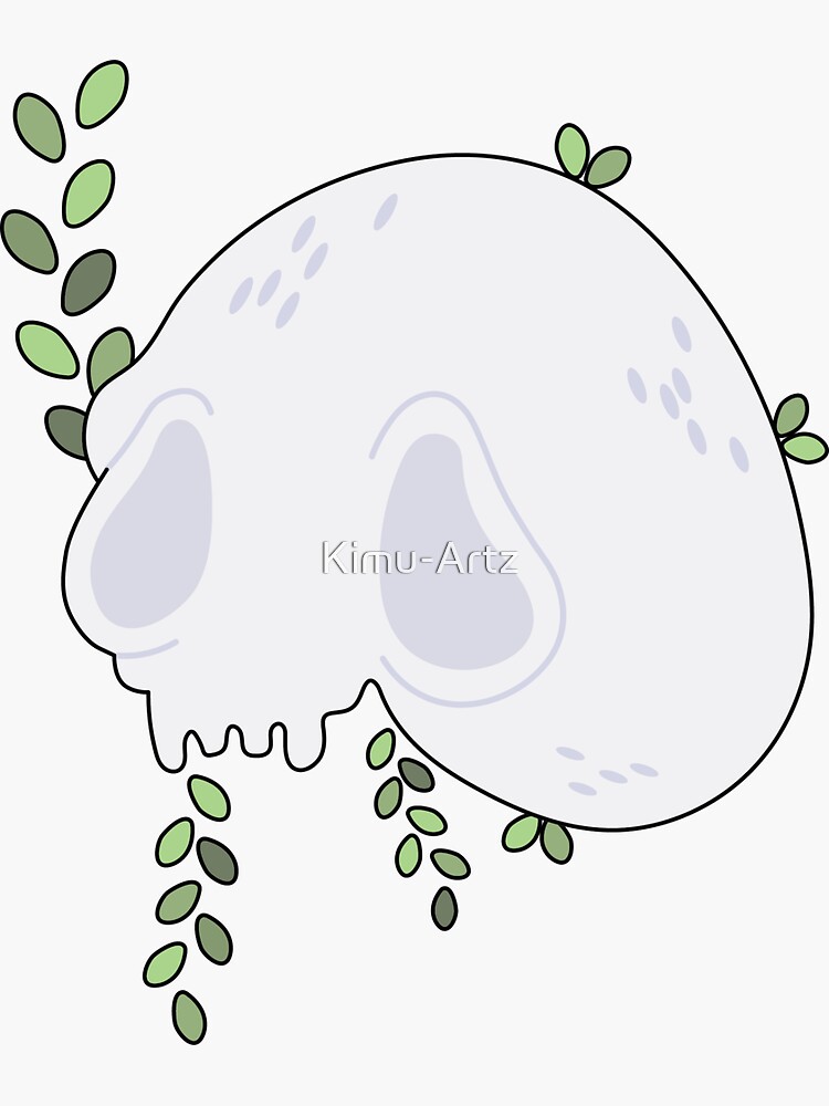 "Skull Vine" Sticker by Kimu-Artz | Redbubble
