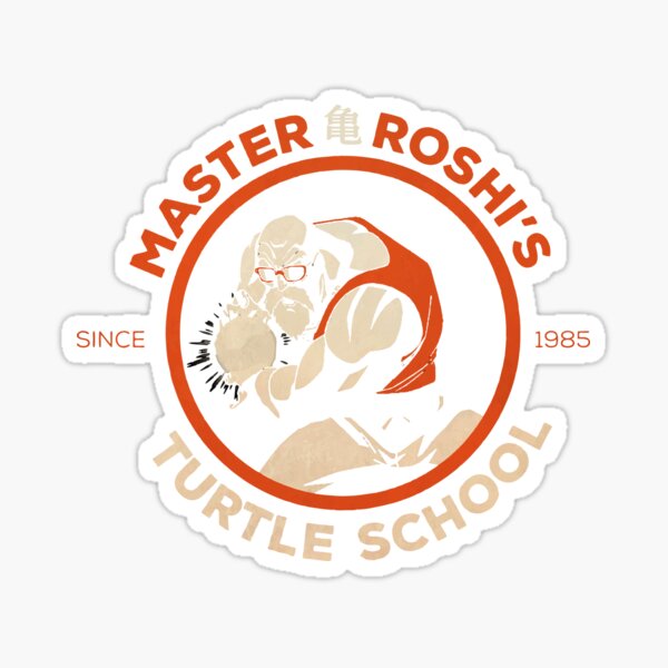 "MASTER ROSHI'S TURTLE SCHOOL" Sticker for Sale by kethis8804 | Redbubble