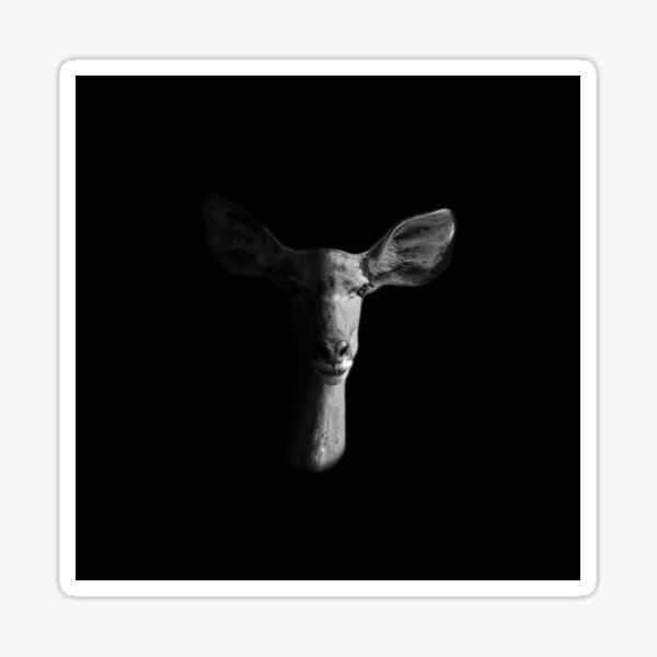 "Dark Female Kudu Portrait" Sticker by WithersClarke | Redbubble