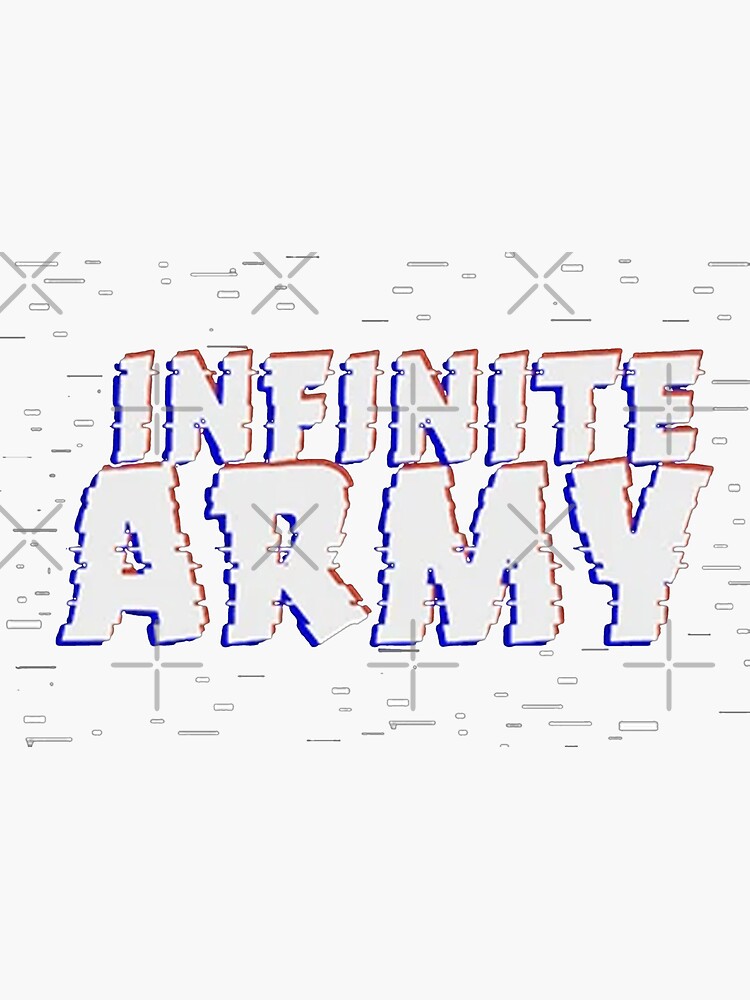 "CAYLUS GAMING - INFINITE ARMY" Sticker for Sale by rearilliterate ...