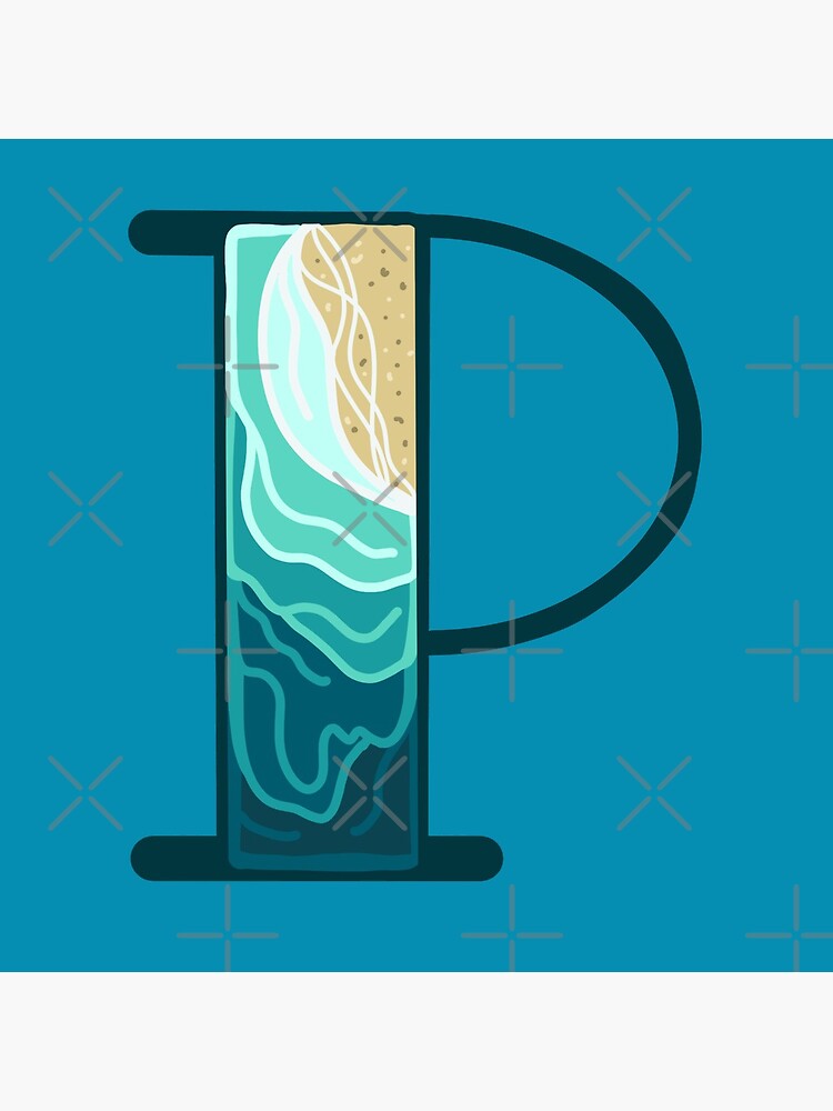 "P Ocean Alphabet Set" Art Print for Sale by LaurenTabone | Redbubble
