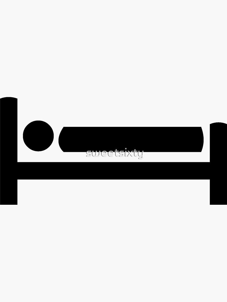 "Hotel Bed" Sticker for Sale by sweetsixty | Redbubble