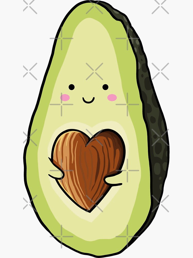 "Avocado cuddle hug" Sticker for Sale by leonromer | Redbubble