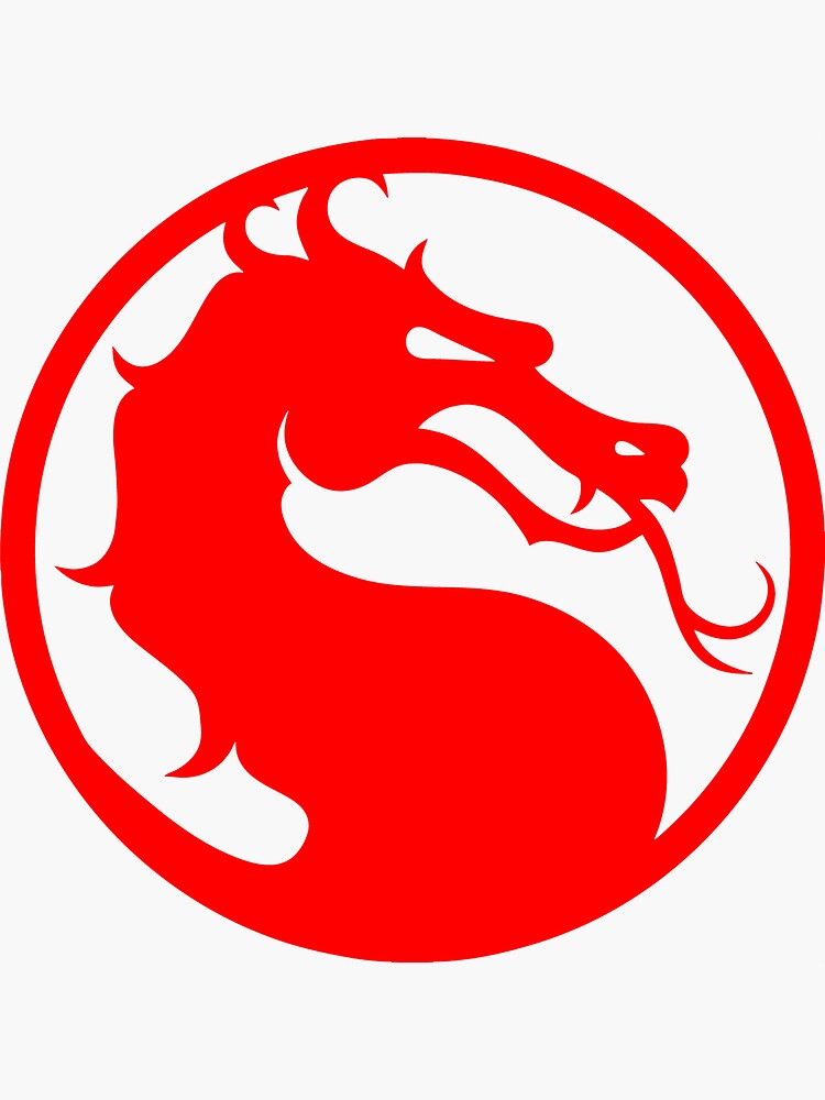 "Mortal Kombat - Red Dragon" Sticker for Sale by mmxx | Redbubble