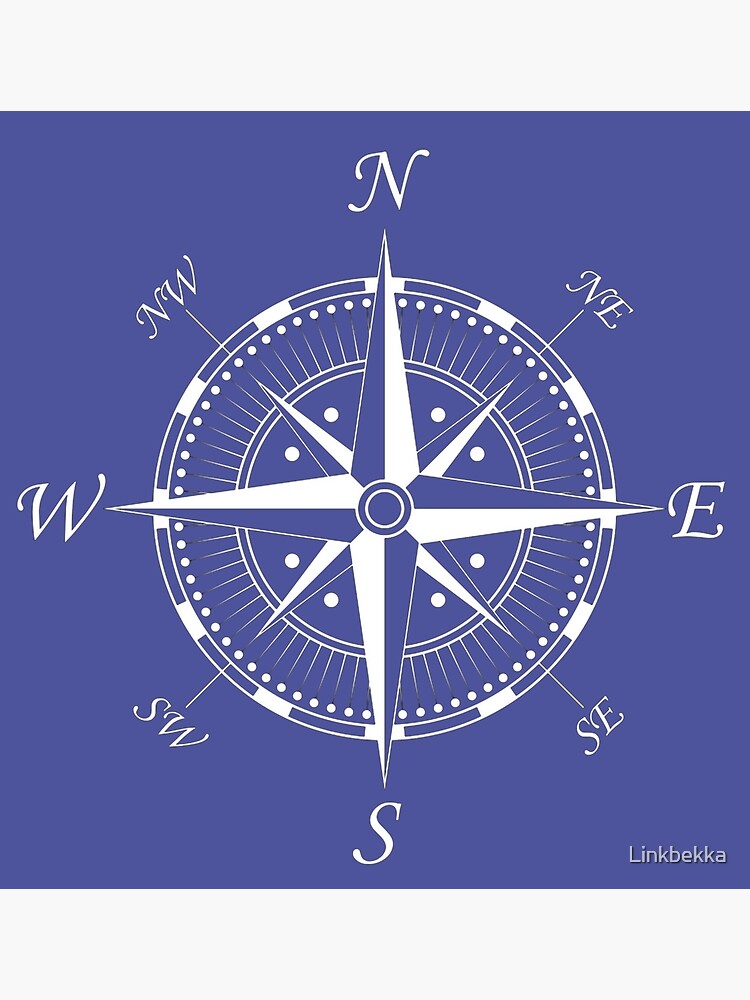"Vintage Compass Clock Face" Poster by Linkbekka | Redbubble