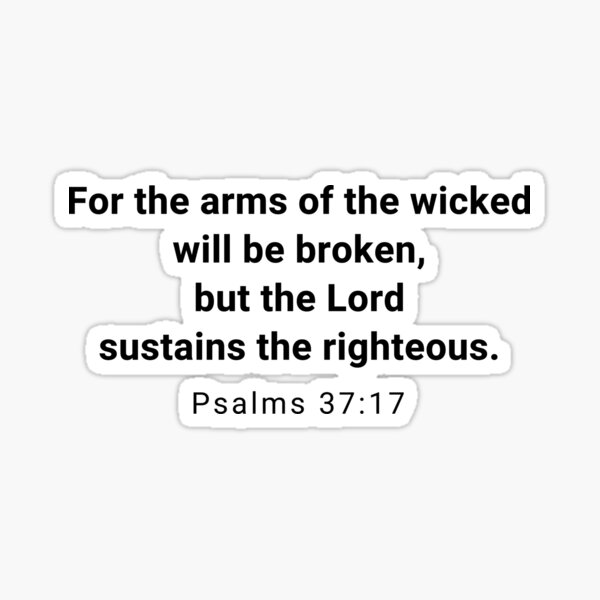 "Psalms 37:17" Sticker by LifewayArtworks | Redbubble
