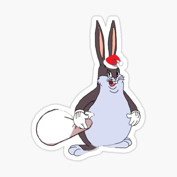 "Big Chungus Christmas Santa Range" Sticker for Sale by Gamerdoge ...