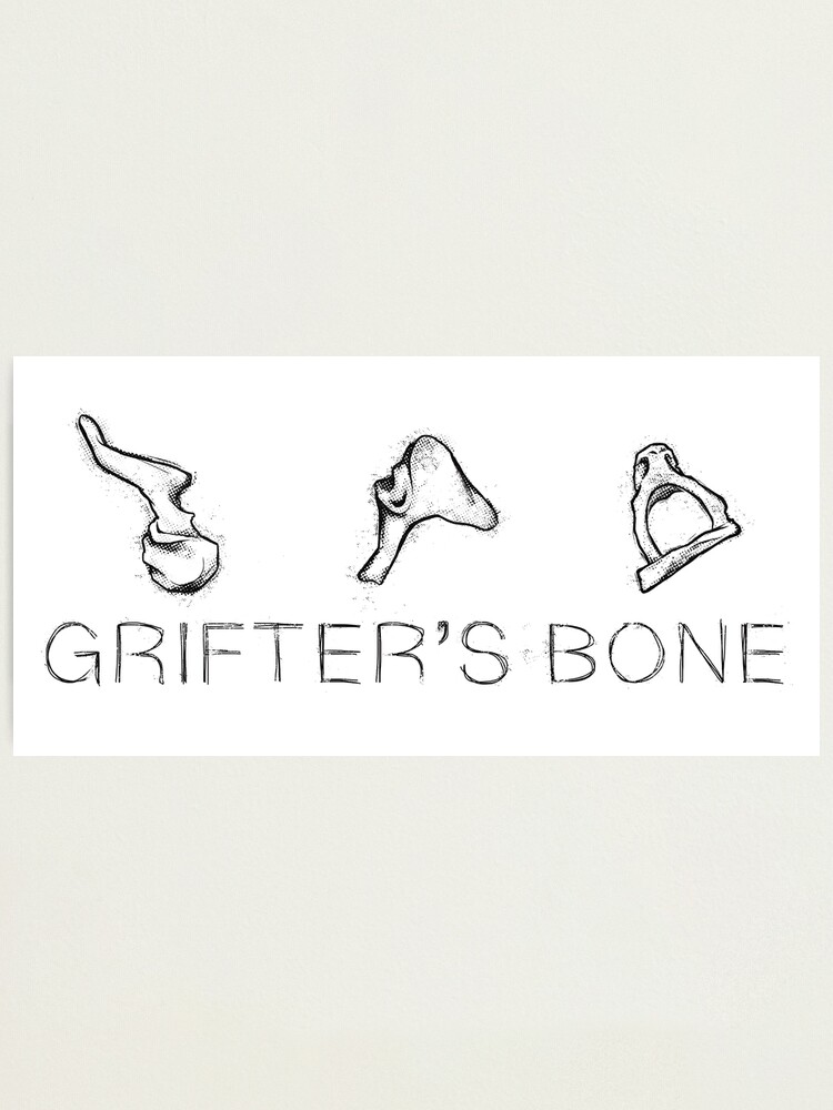 "Grifter's Bone - Dark Logo" Photographic Print for Sale by RustyQuill ...