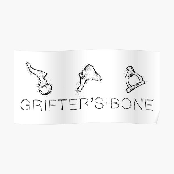"Grifter's Bone - Dark Logo" Poster by RustyQuill | Redbubble