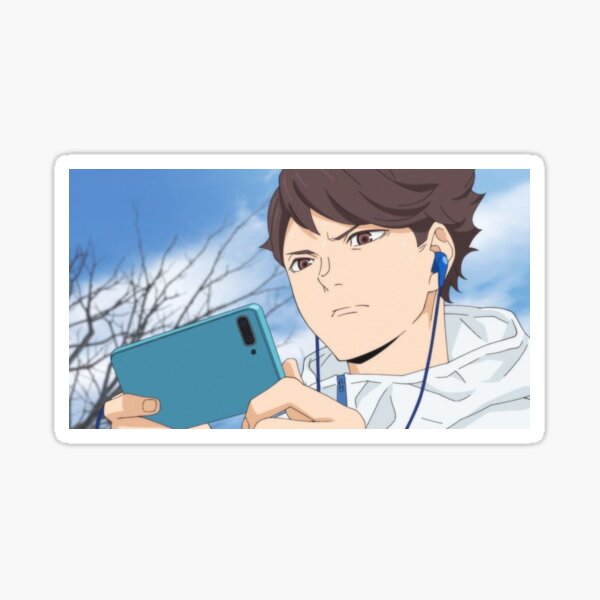 "oikawa ear T-Shirt" Sticker for Sale by Perlashop1 | Redbubble
