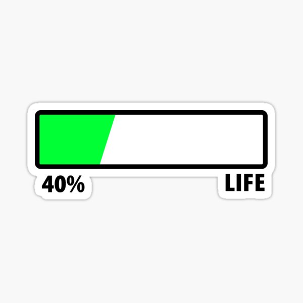 "Loading 40 Life 40Th Birthday Men Women" Sticker by BeCool2 | Redbubble