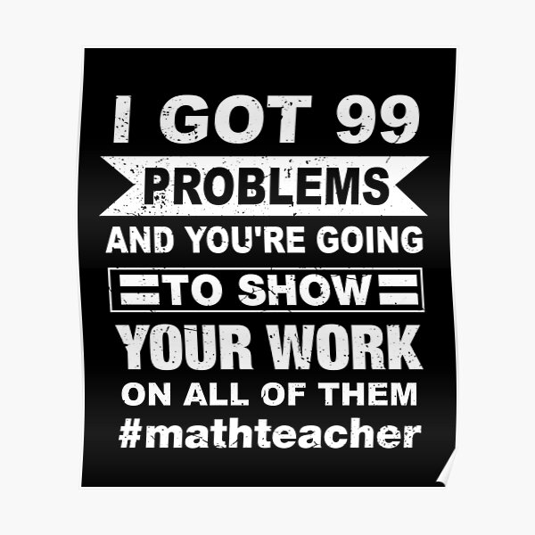 "Maths lovers, Math Teacher simple design" Poster for Sale by Ribsa ...