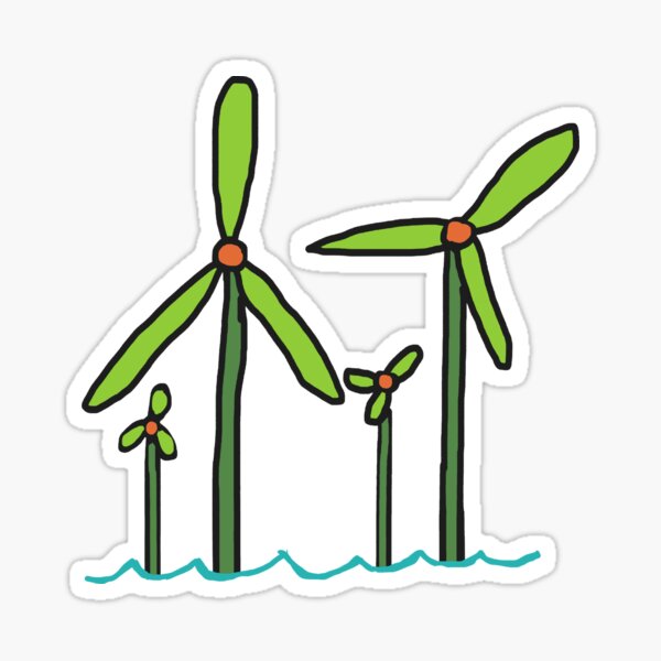 "Wind Farm" Sticker for Sale by Mark-Ewbie | Redbubble