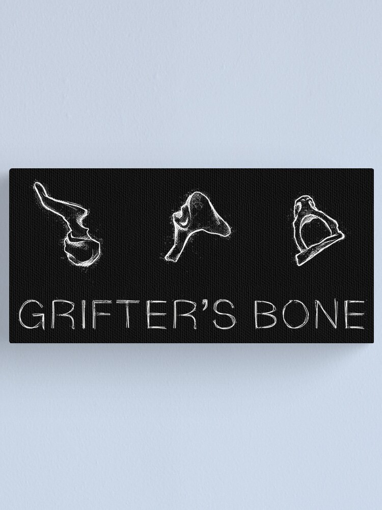 "Grifters Bone - Light Logo" Canvas Print for Sale by RustyQuill | Redbubble