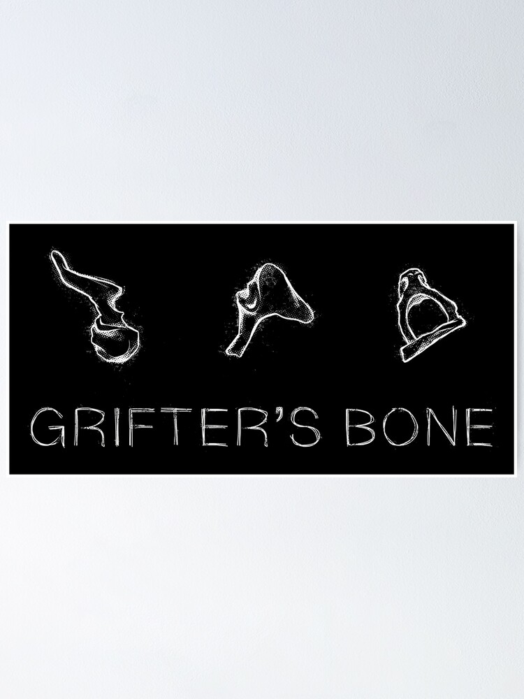 "Grifters Bone - Light Logo" Poster for Sale by RustyQuill | Redbubble