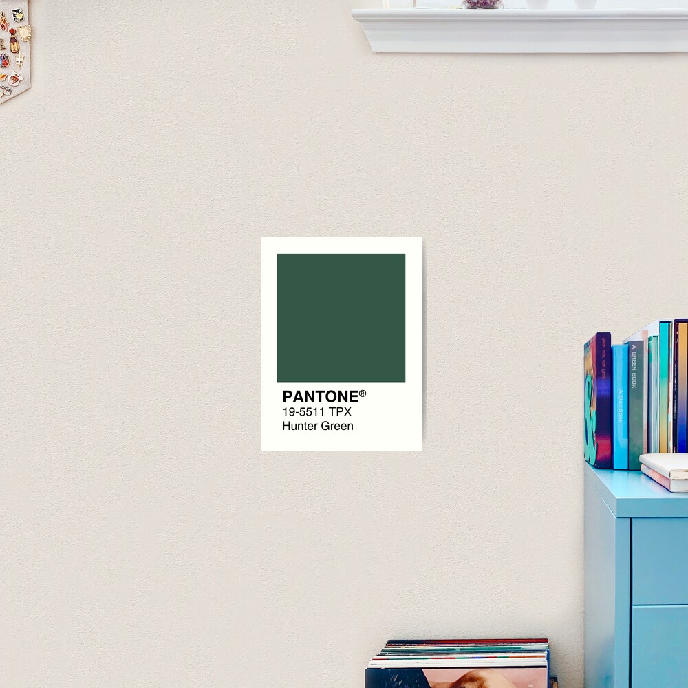 "PANTONE Hunter Green" Art Print for Sale by sadaffk | Redbubble