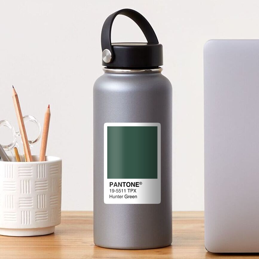 "PANTONE Hunter Green" Sticker for Sale by sadaffk | Redbubble