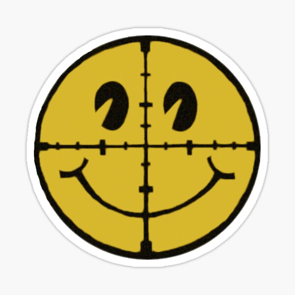 "Sniper smiley" Sticker for Sale by skanner30 | Redbubble