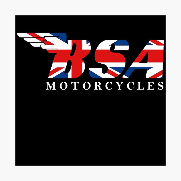 "BSA UK Flag Logo" Photographic Print by superbarkah | Redbubble