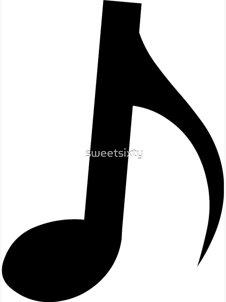 "Quaver Note" Canvas Print for Sale by sweetsixty | Redbubble