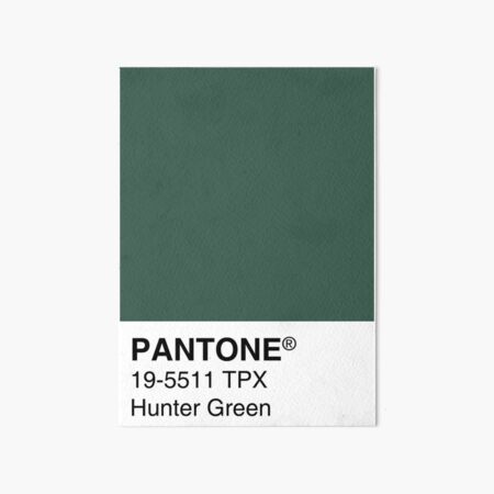 "PANTONE Hunter Green" Art Board Print for Sale by sadaffk | Redbubble
