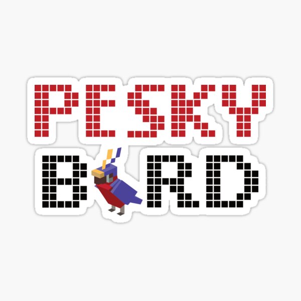 "PESKY BIRD | Hermicraft GRIAN " Sticker for Sale by 123mashuda | Redbubble