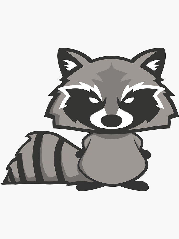 "Mad Raccoon" Sticker for Sale by IceGirl84 | Redbubble