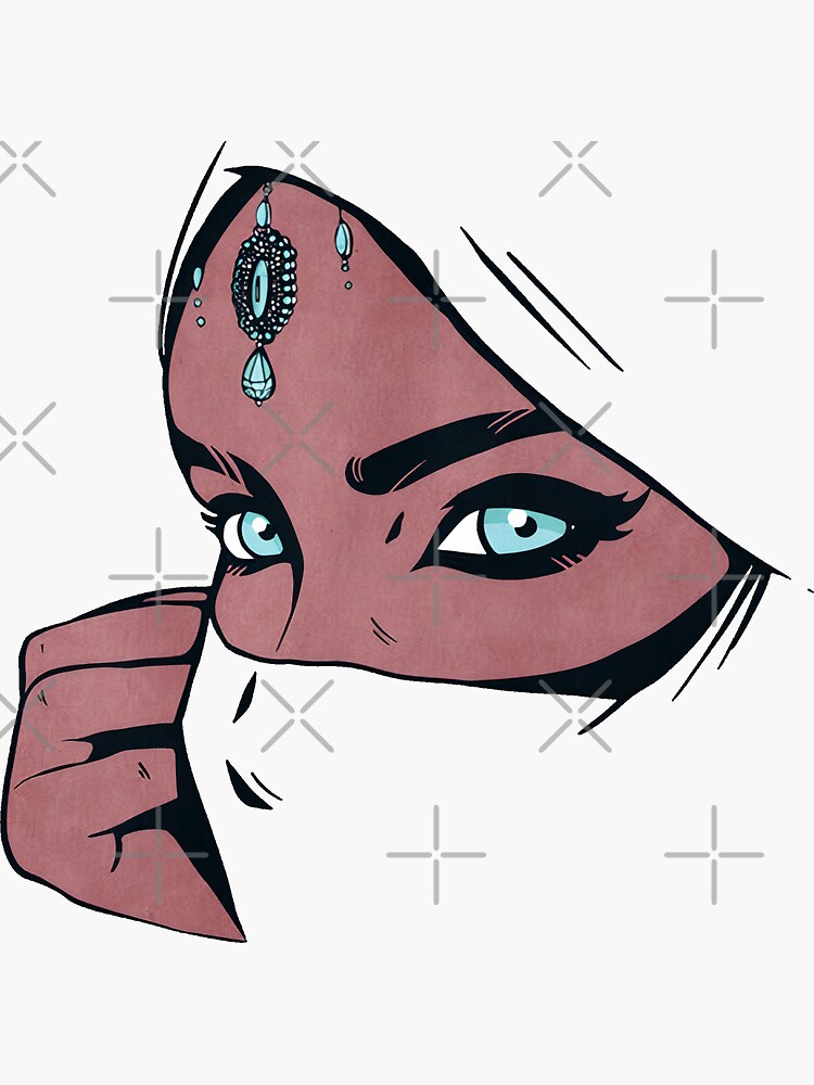 "ARABIC WOMAN" Sticker for Sale by Colors nature | Redbubble