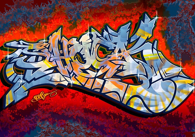 "Graffiti Shock" by nukem-empire | Redbubble