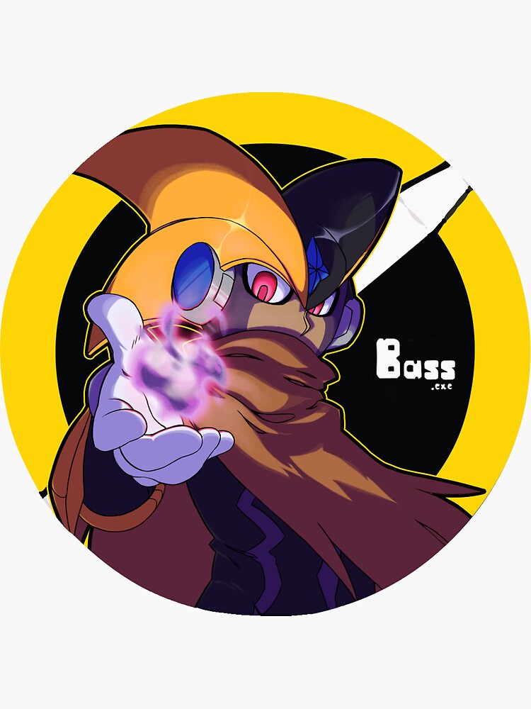 "BASS EXE" Sticker for Sale by BluBanette | Redbubble