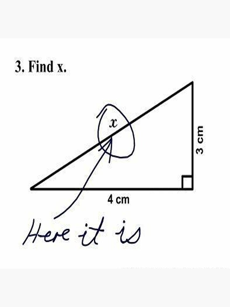 "Find X Math Joke" Greeting Card for Sale by MacCurious | Redbubble