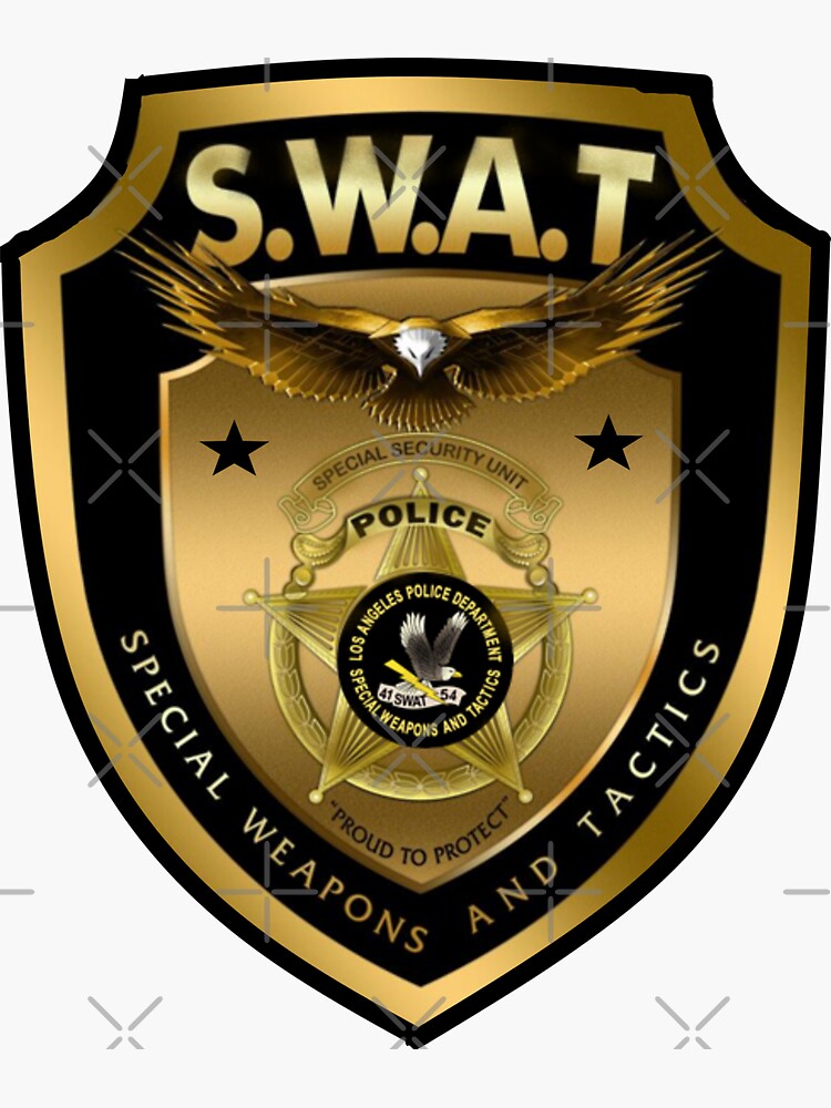 "SWAT SPECIAL SECURITY UNIT" Sticker by coffeecountyjim | Redbubble
