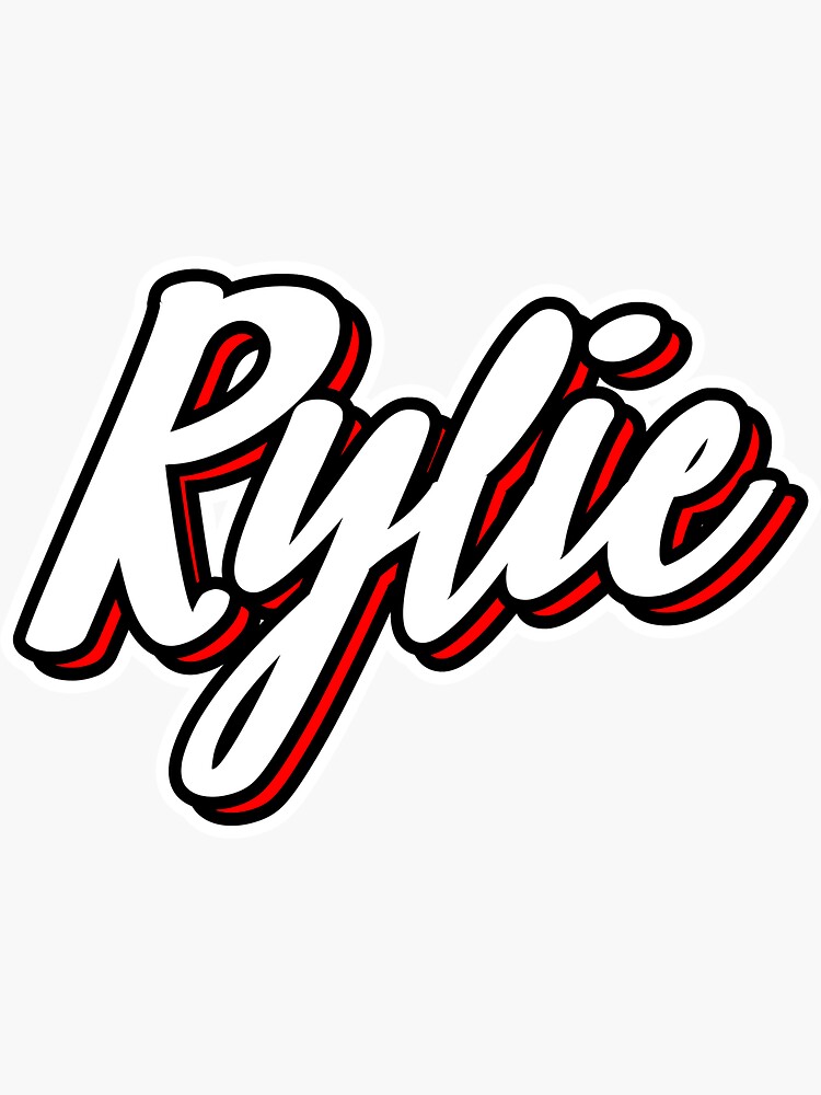 "Rylie first name - hand lettering design" Sticker for Sale by sulies ...